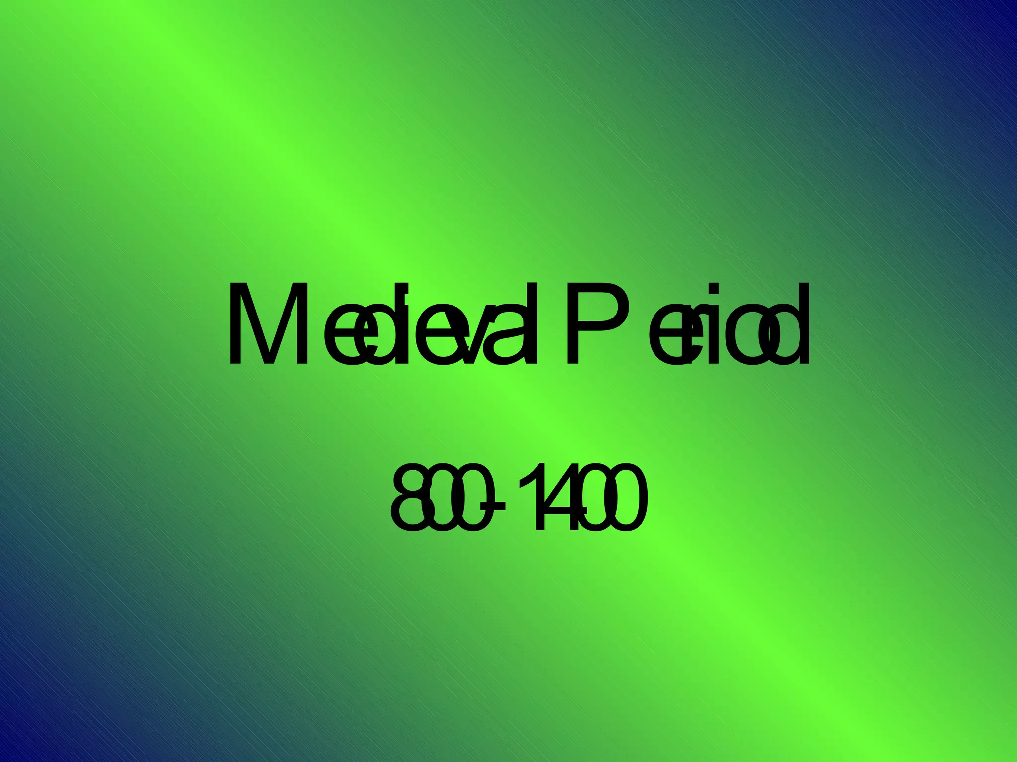 Medieval Period | PPT