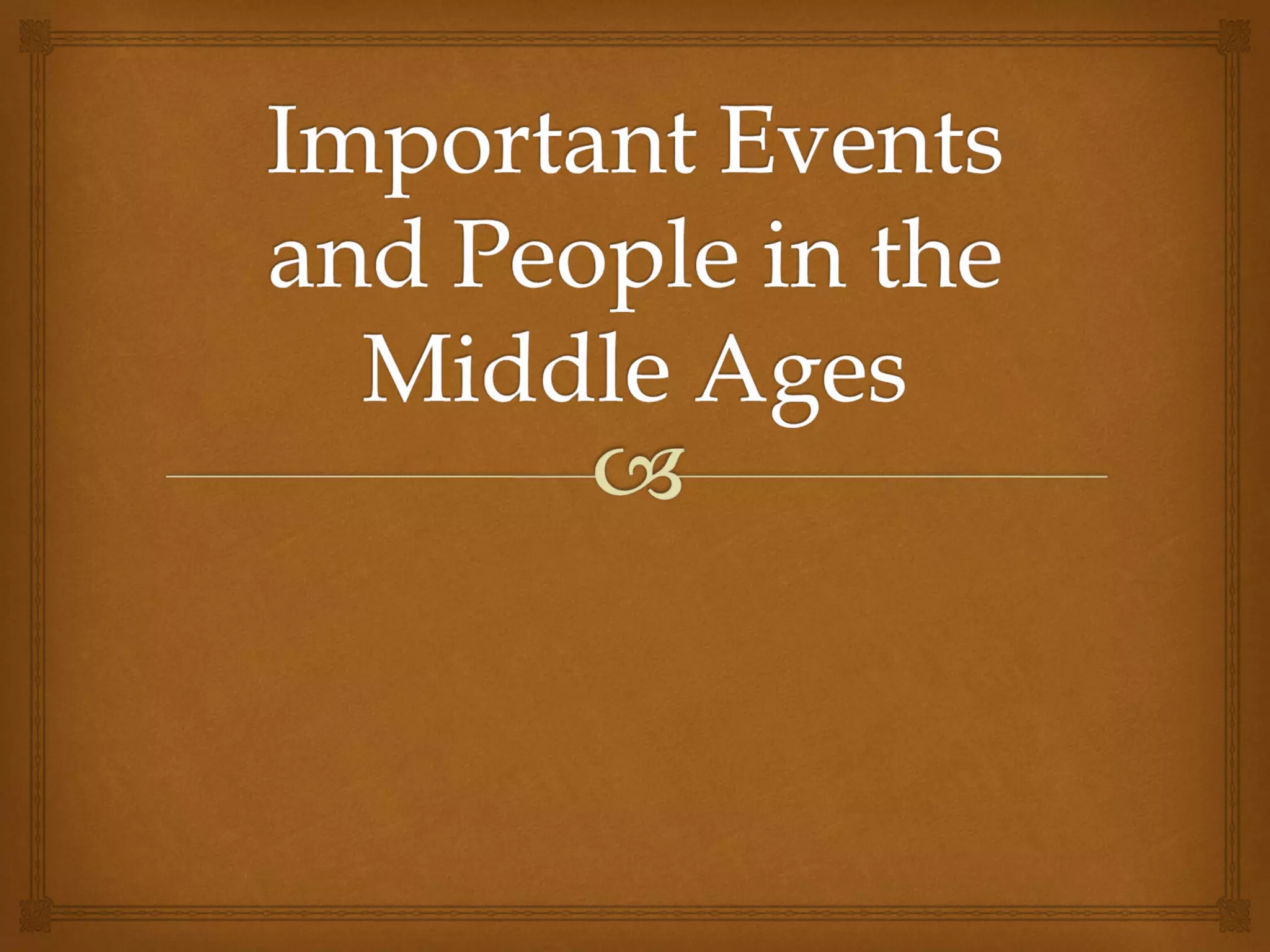 Medieval period | PPT
