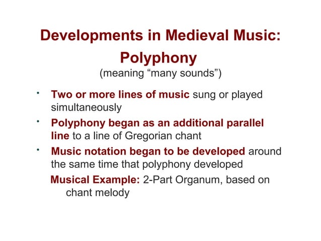 Music of the Medieval Period | PPT