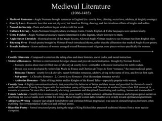 Medieval Period (British Literature) | PPT