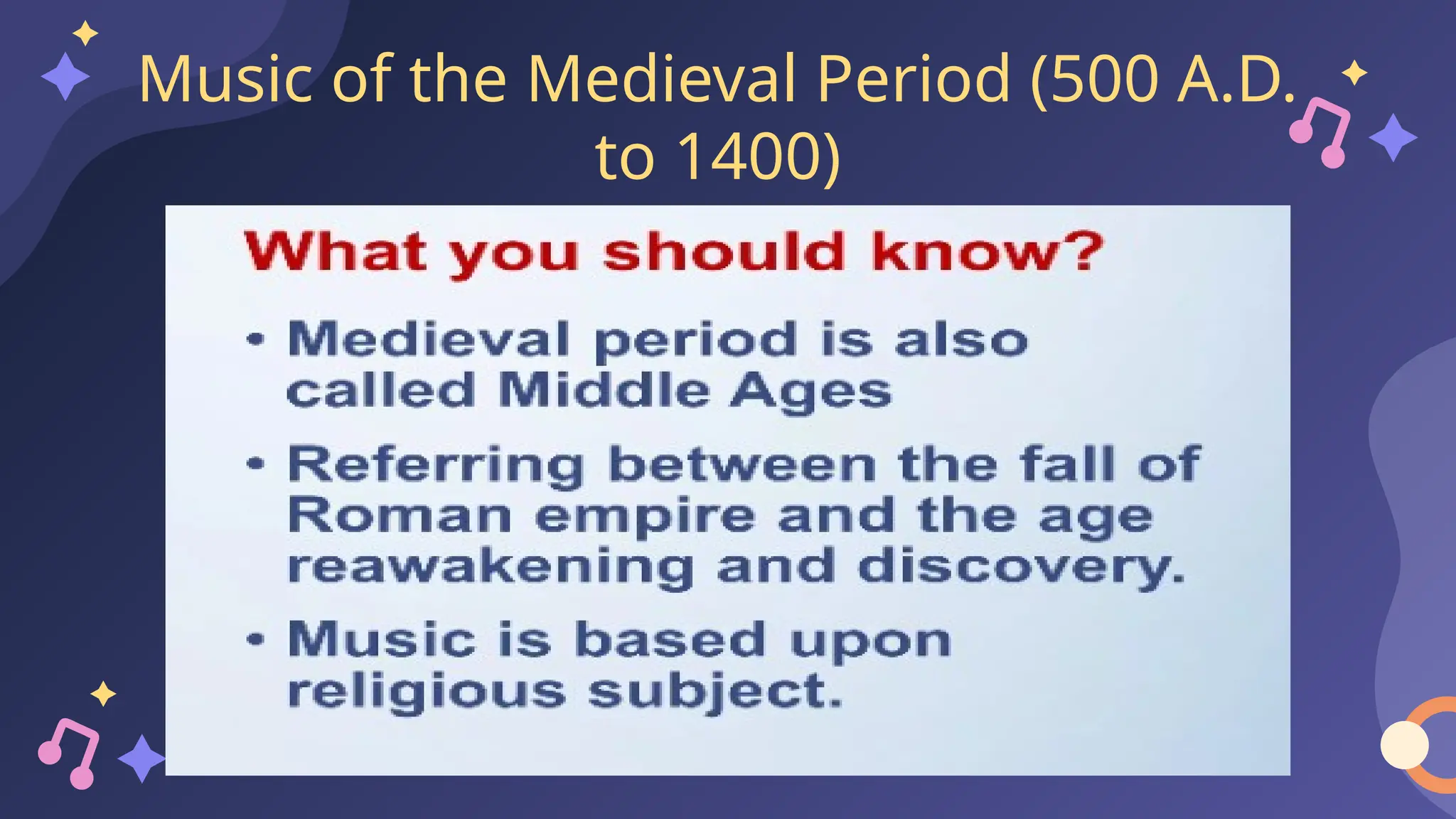 Lesson about Medieval Period and its characteristics | PPTX