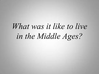 Medieval period powerpoint | PPT