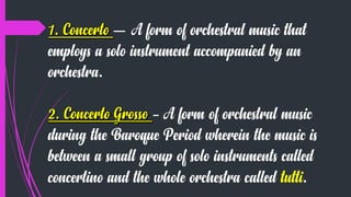 Medieval, renaissance and baroque music | PDF