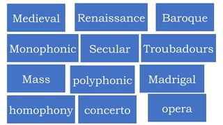 Medieval, Renaissance, and Baroque Music [Autosaved].pptx