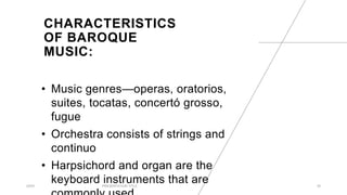 Medieval, Renaissance and Baroque Period.pptx | Classical Music | Music