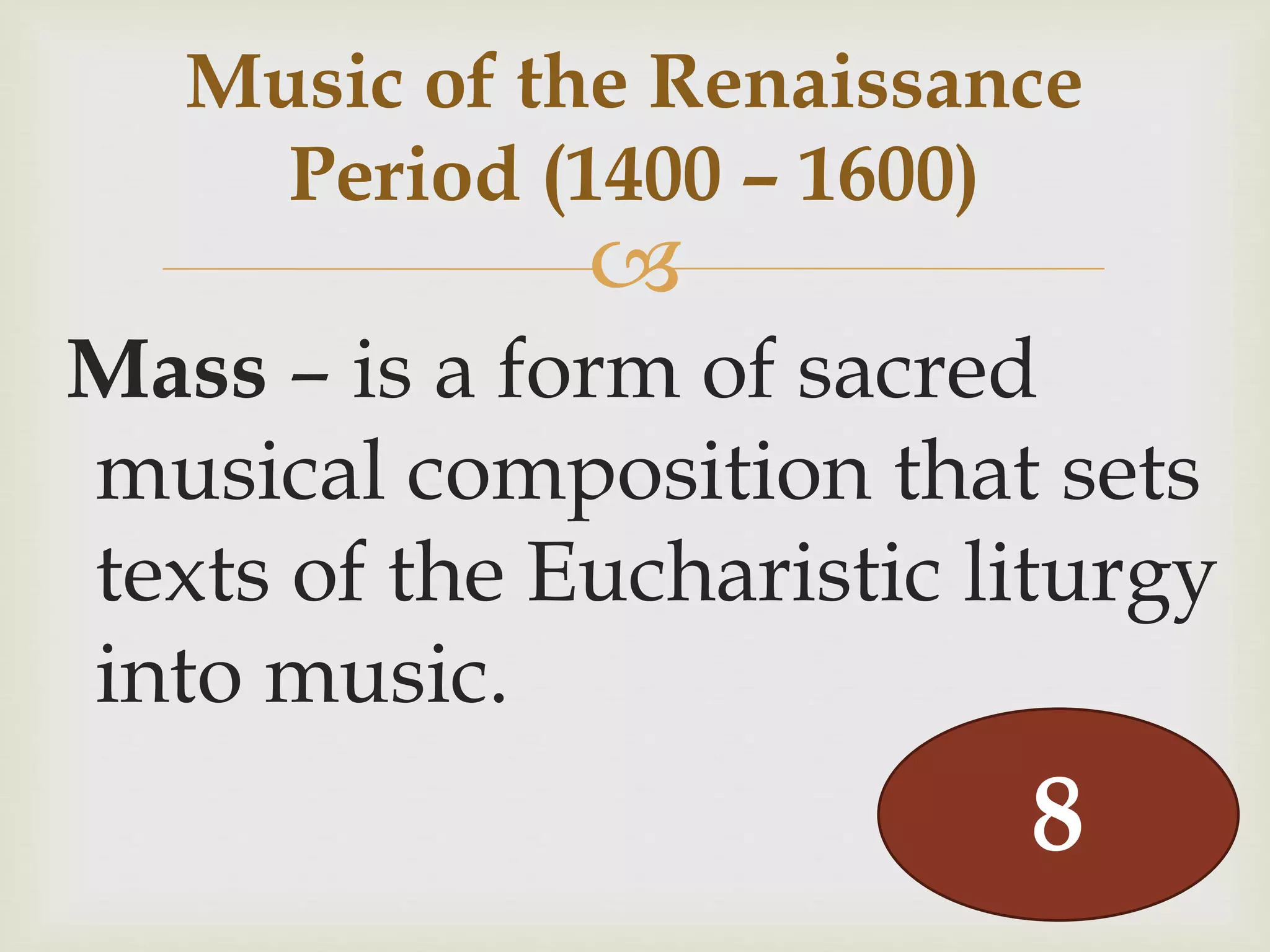 Medieval, renaissance and baroque period music9 quarter 1 | PPTX