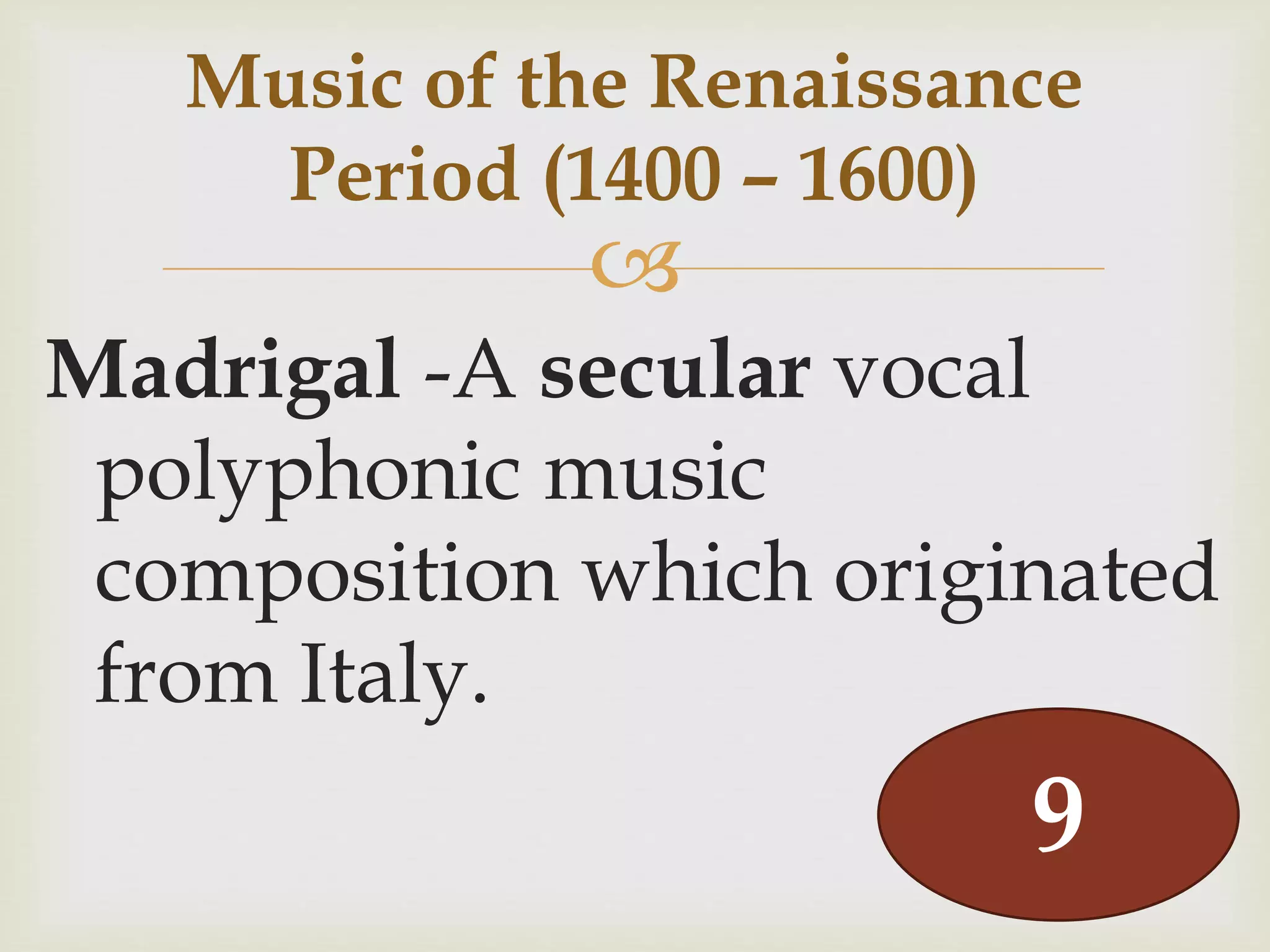 Medieval, renaissance and baroque period music9 quarter 1 | PPTX
