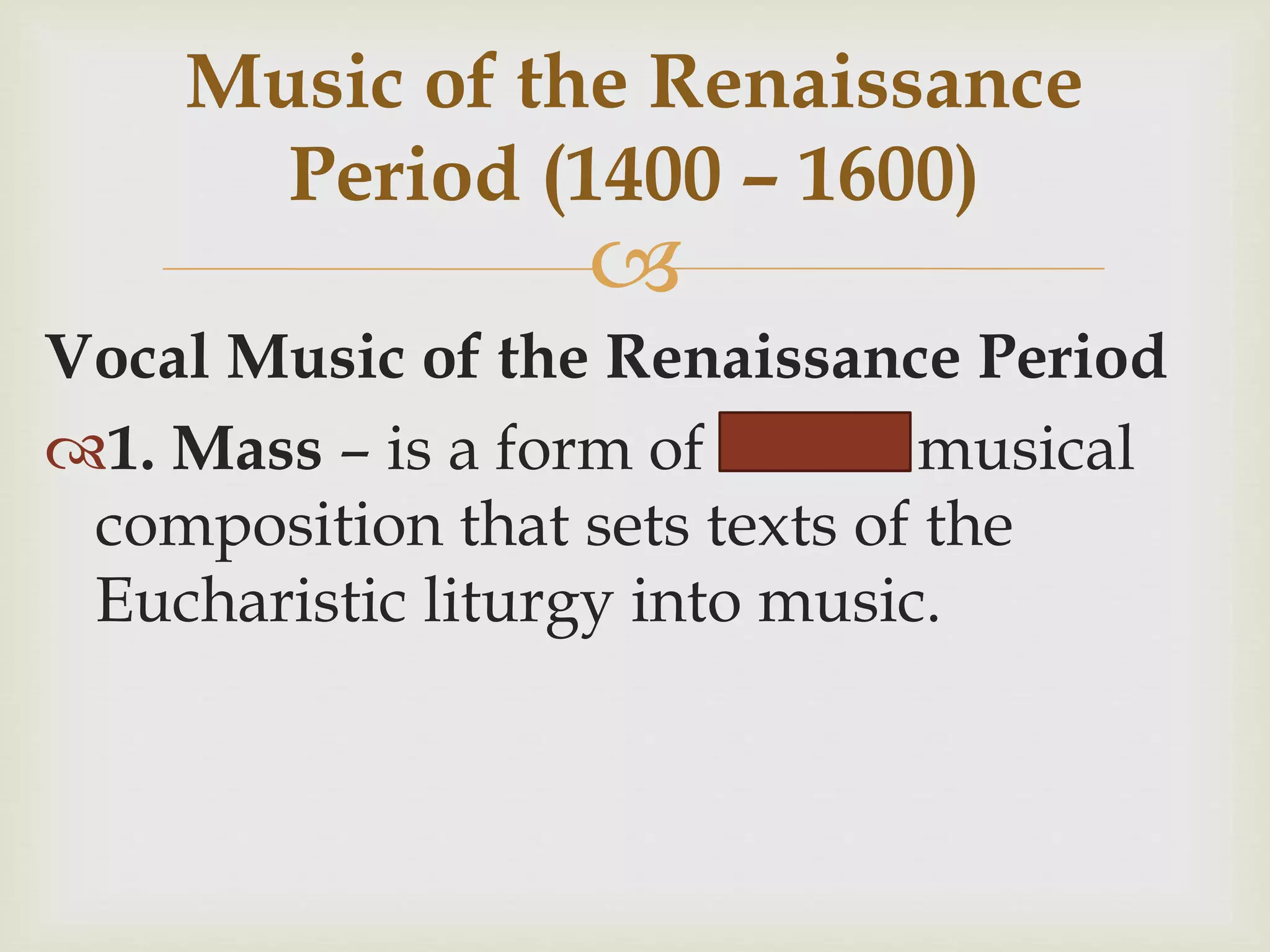 Medieval, renaissance and baroque period music quarter 1 | PPTX