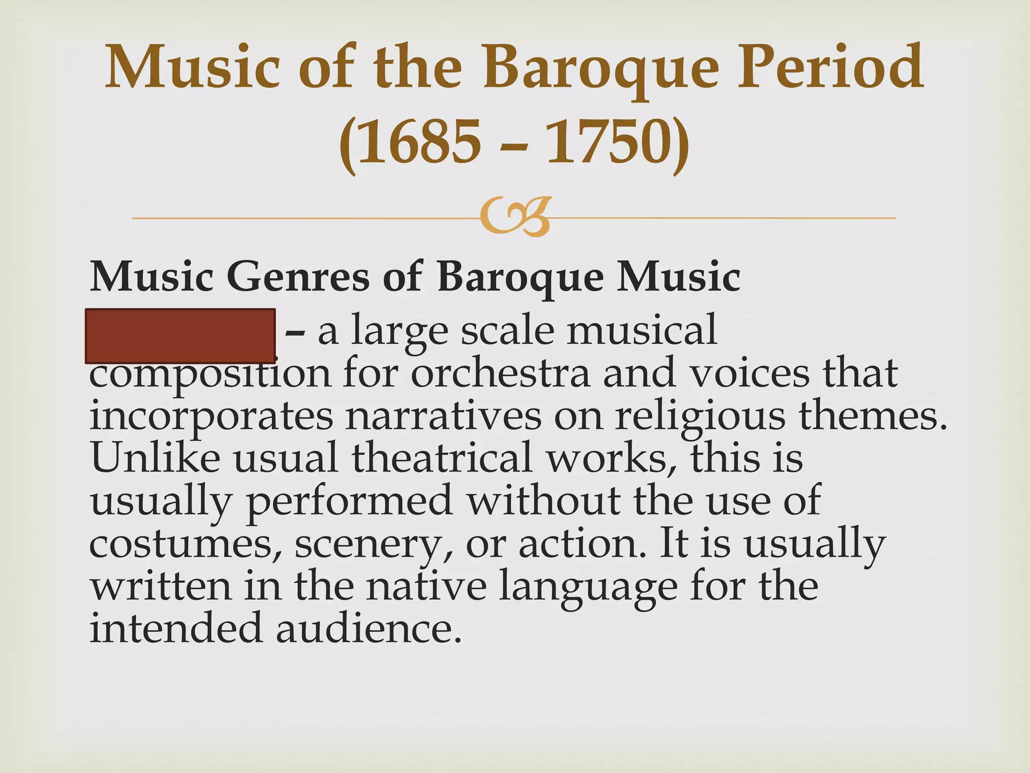 Medieval, renaissance and baroque period music quarter 1 | PPTX ...