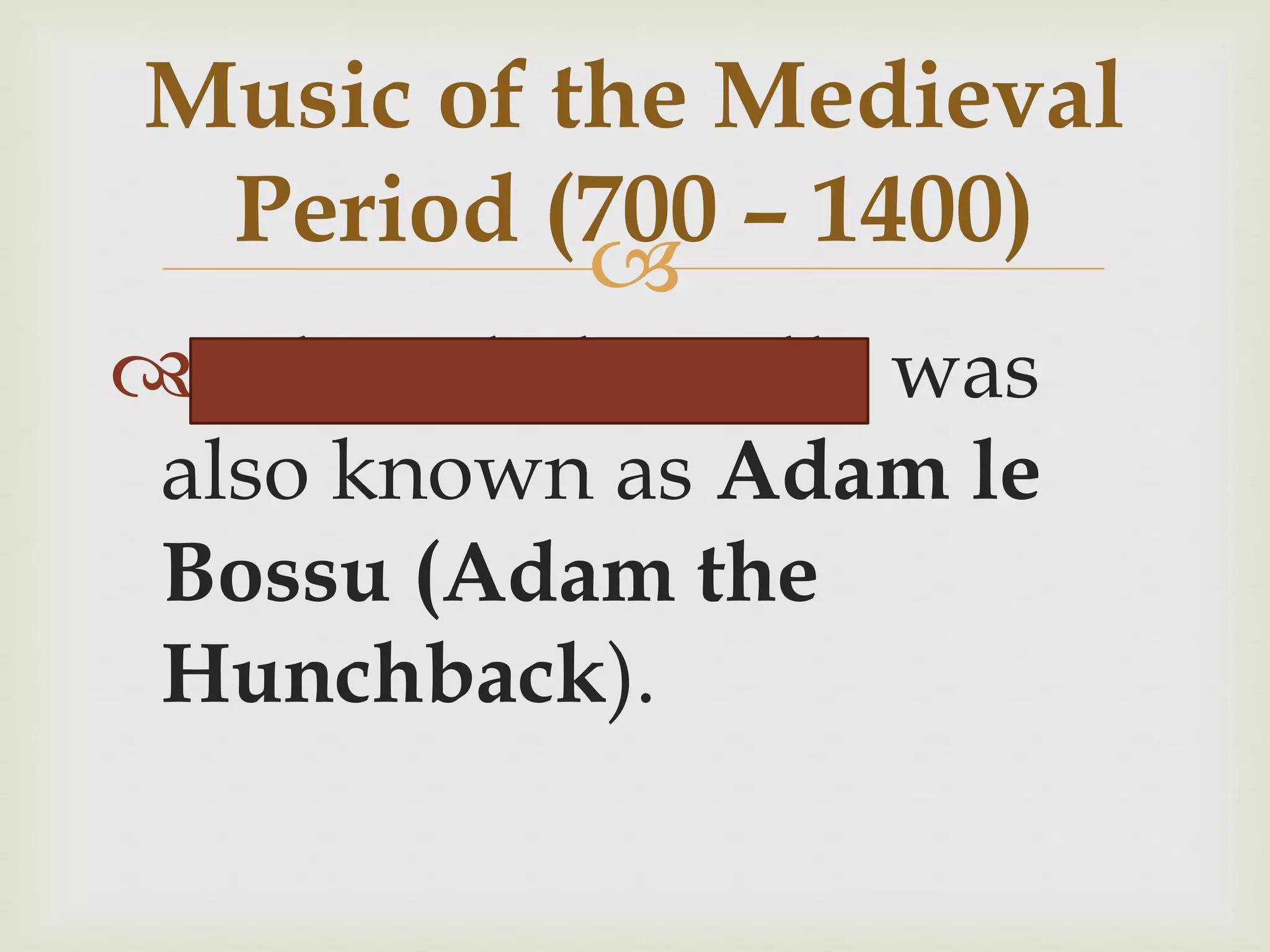 Medieval, renaissance and baroque period music quarter 1 | PPTX