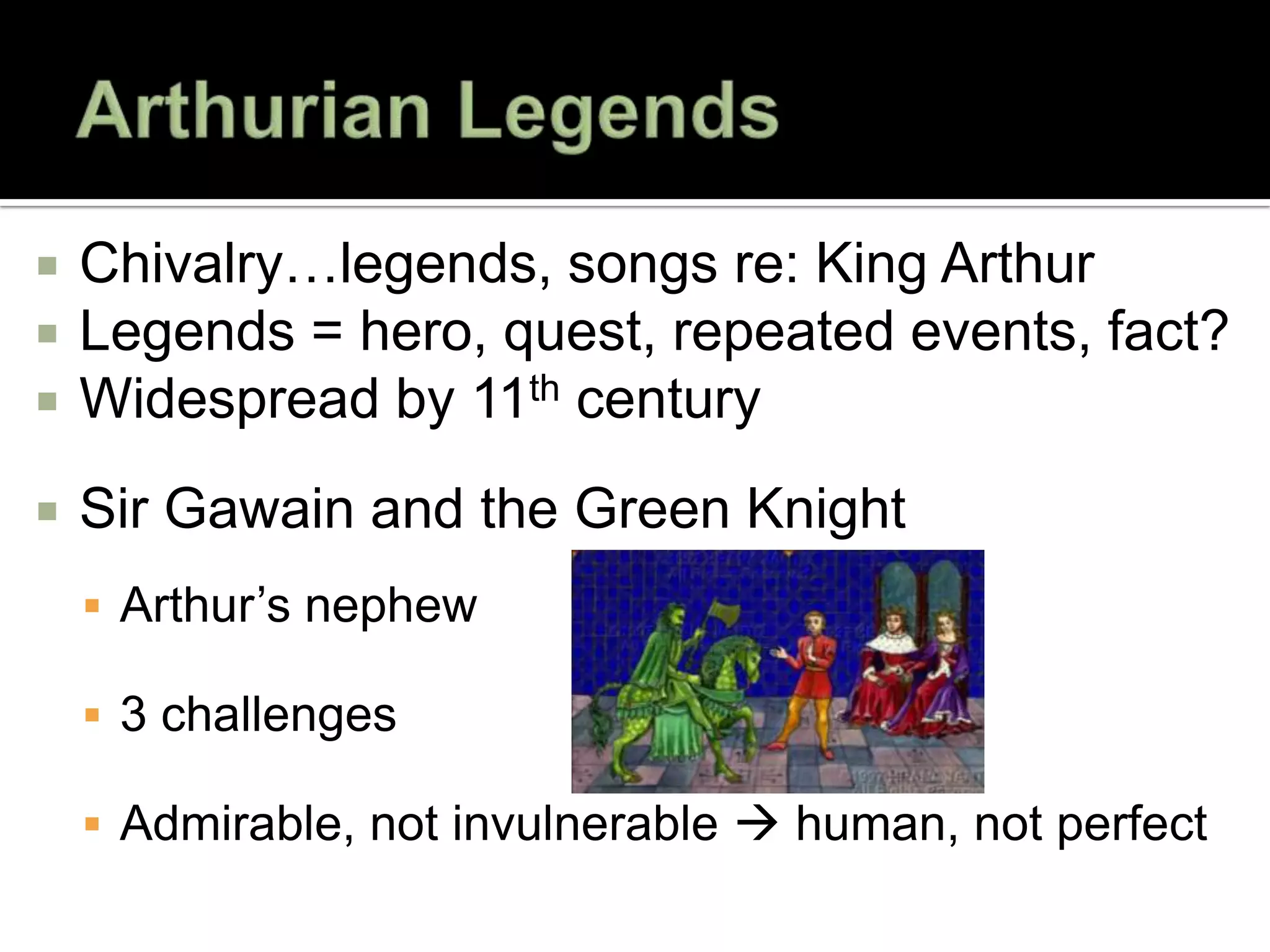 Medieval Romance/King Arthur | PPTX