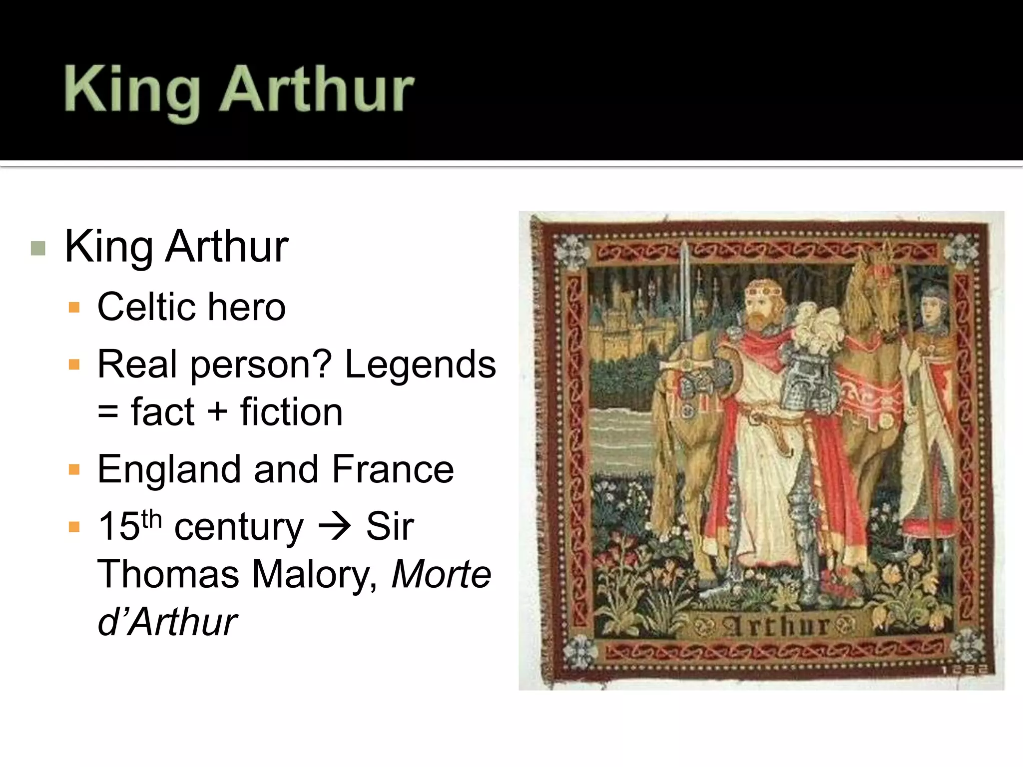 Medieval Romance/King Arthur | PPTX
