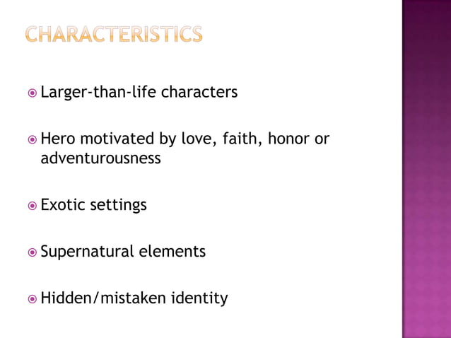 Medieval romance | PPTX