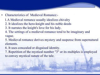 Medieval romances | PPTX