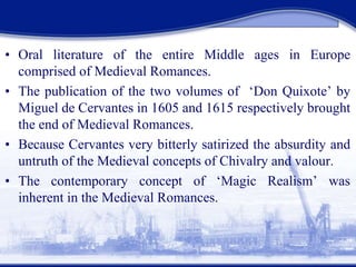 Medieval romances | PPTX