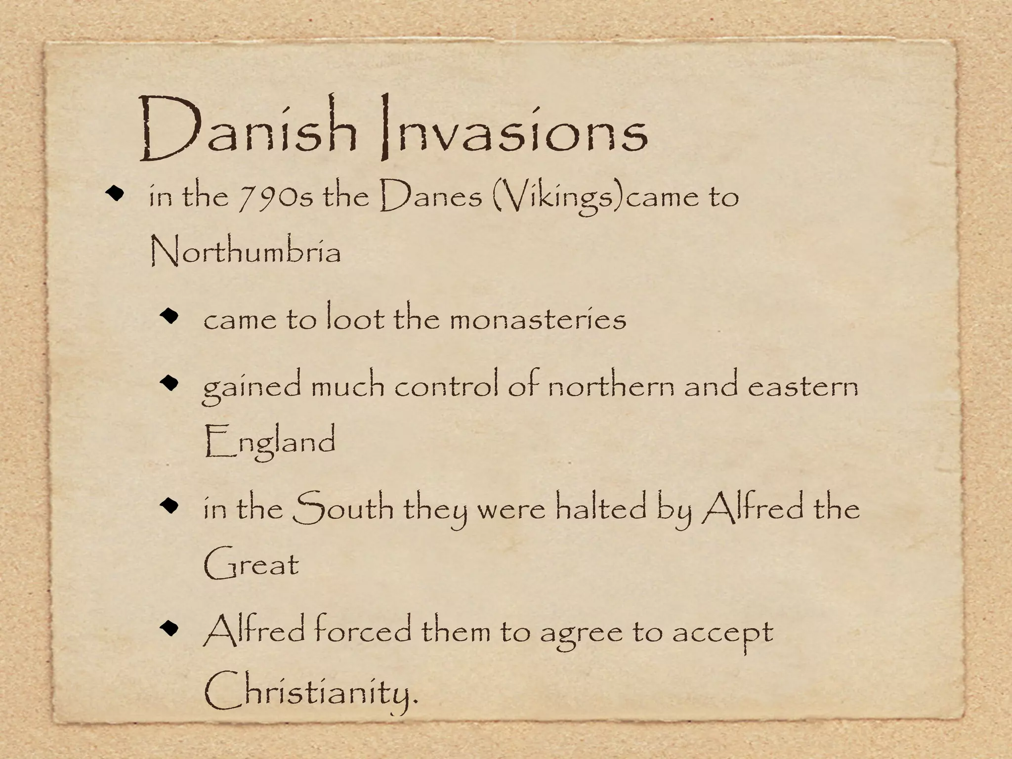 Anglo-Saxon/Medieval slideshow | KEY