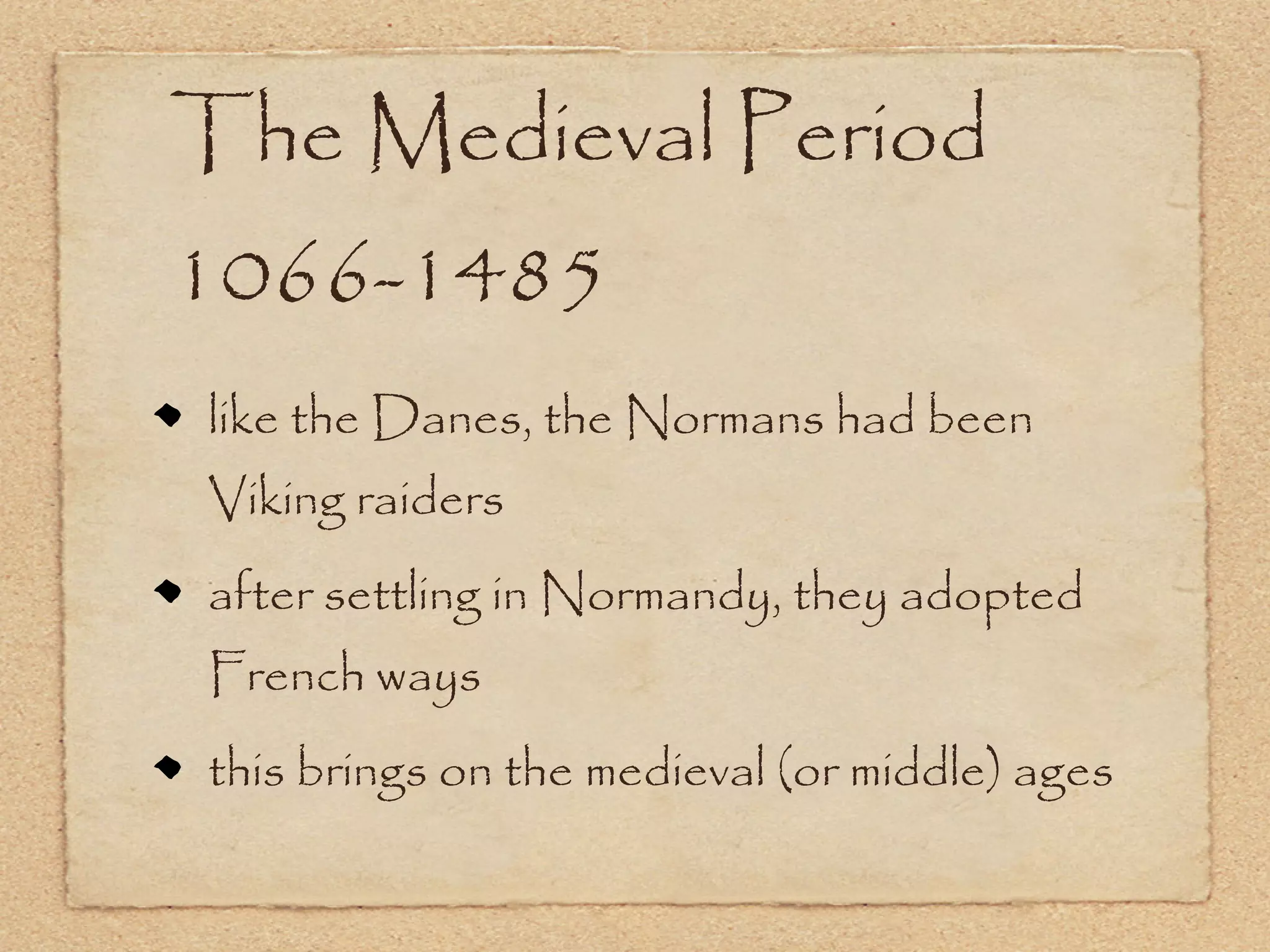 Anglo-Saxon/Medieval slideshow | KEY