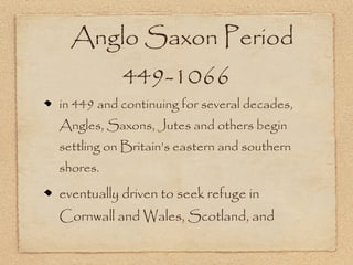 Anglo-Saxon/Medieval slideshow | KEY