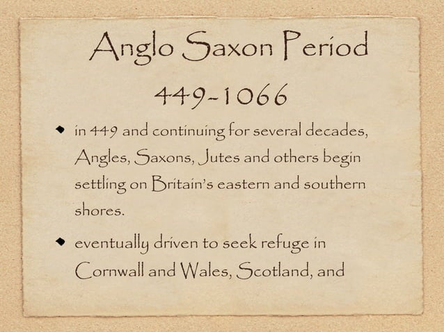 Anglo-Saxon/Medieval slideshow | KEY