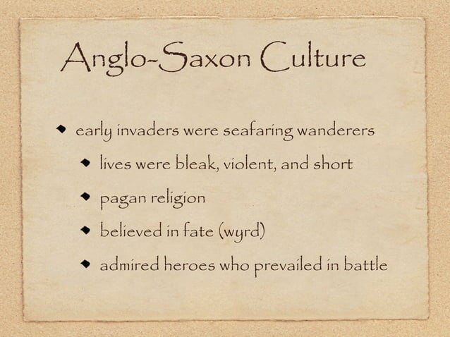 Anglo-Saxon/Medieval slideshow | KEY