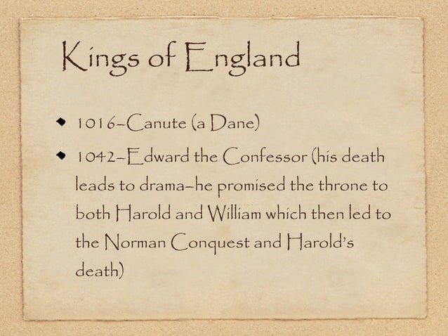 Anglo-Saxon/Medieval slideshow | KEY