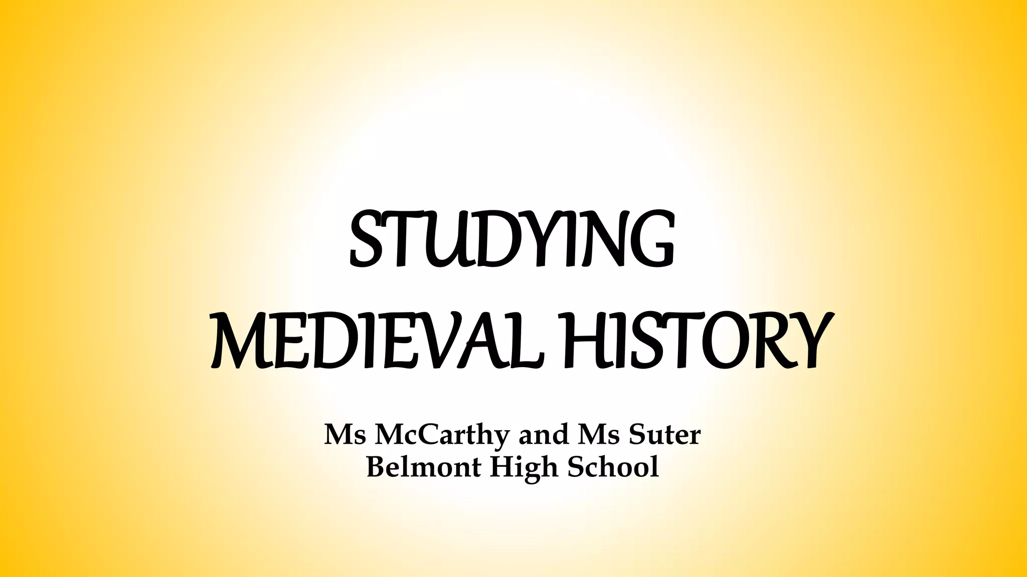 Medieval slide show updated | PPTX