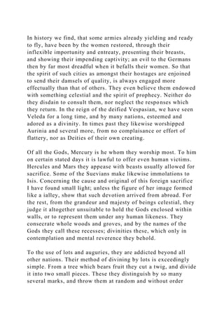 Medieval Sourcebook Tacitus Germania, trans. Thomas GordonInt.docx