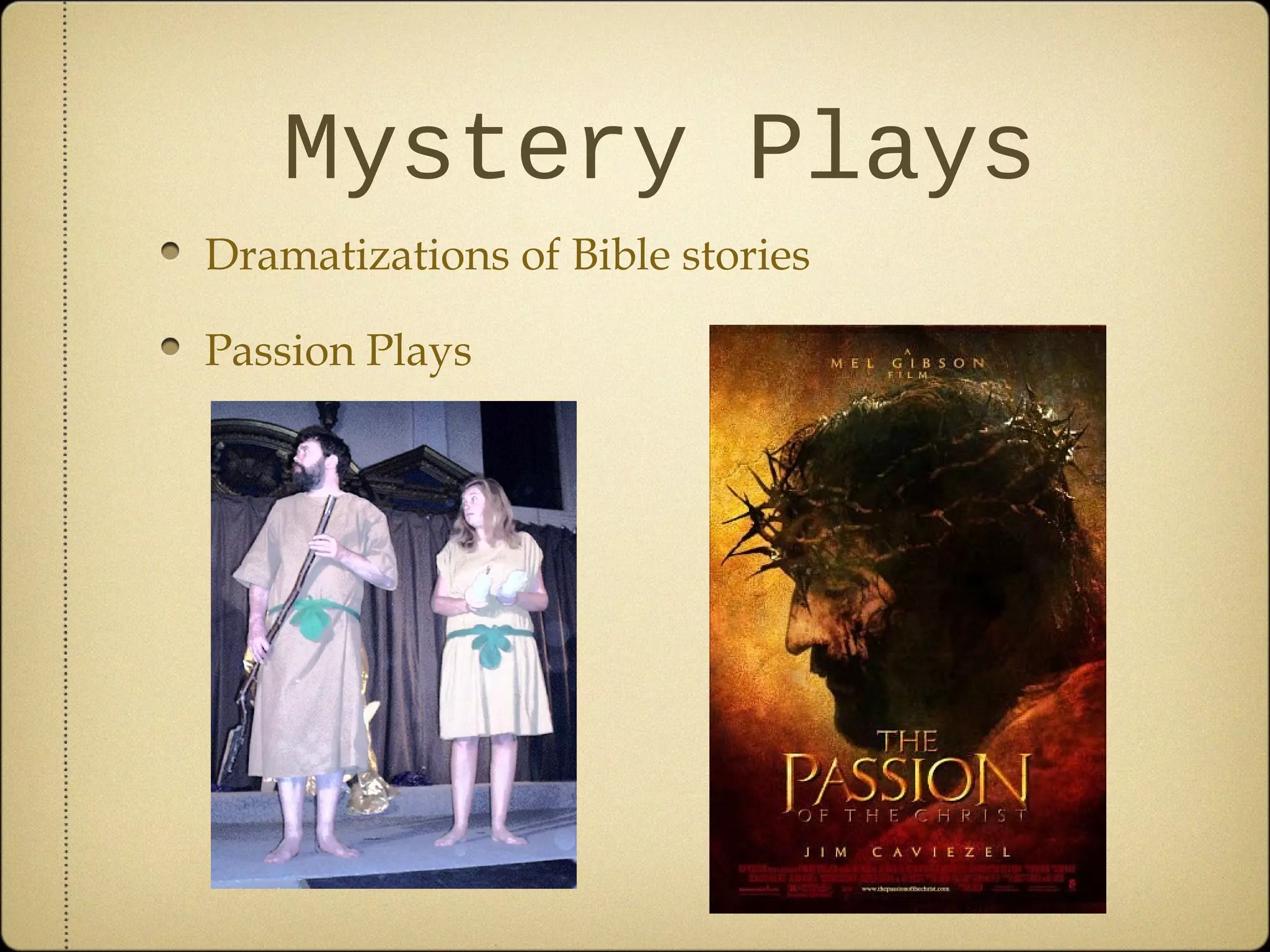 Medieval Theatre - Theatre I | PPT | Christianity | Religion & Spirituality