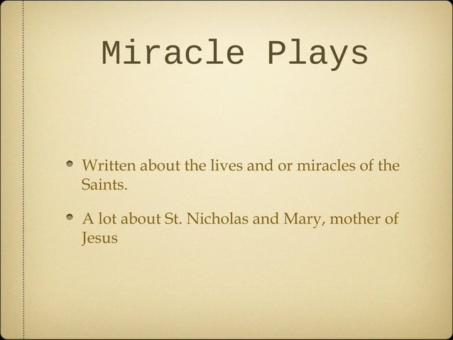 Medieval Theatre - Theatre I | PPT | Christianity | Religion & Spirituality