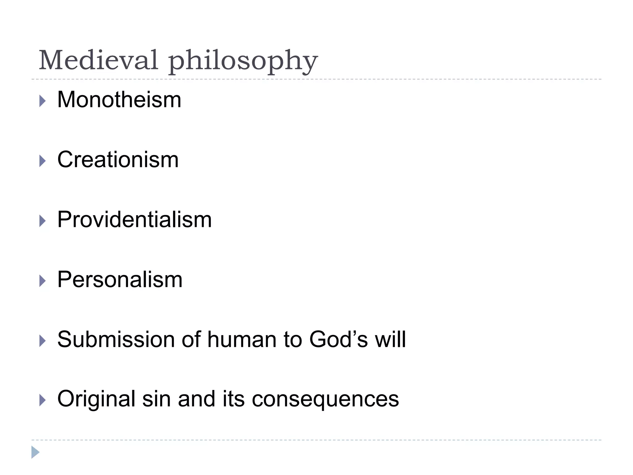 Medieval western philosophy | PPTX