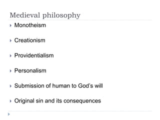 Medieval western philosophy | PPTX