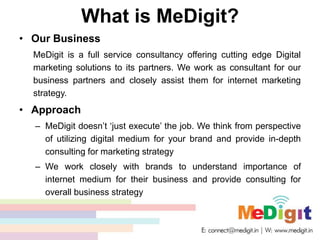 MeDigit - Internet Marketing Agency | Introduction | PPTX