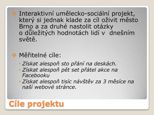 Prezentace projektu | PPT
