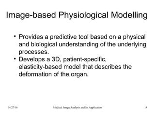 Medical Image Analysis and Its Application | PPT