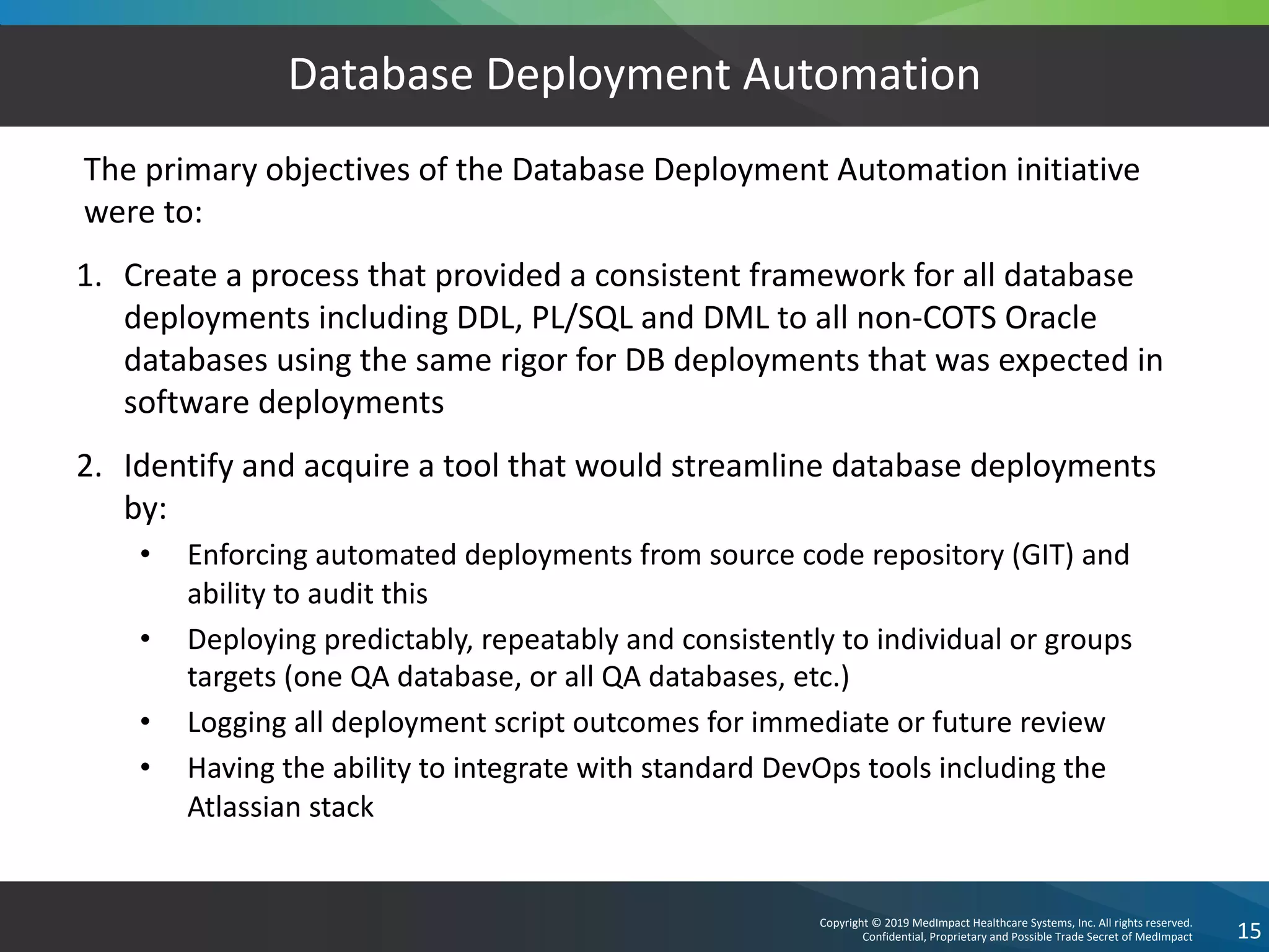 MedImpact’s Journey to Database Deployment Automation | PDF | Databases ...