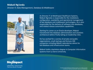 MedImpact’s Journey to Database Deployment Automation | PDF | Databases ...