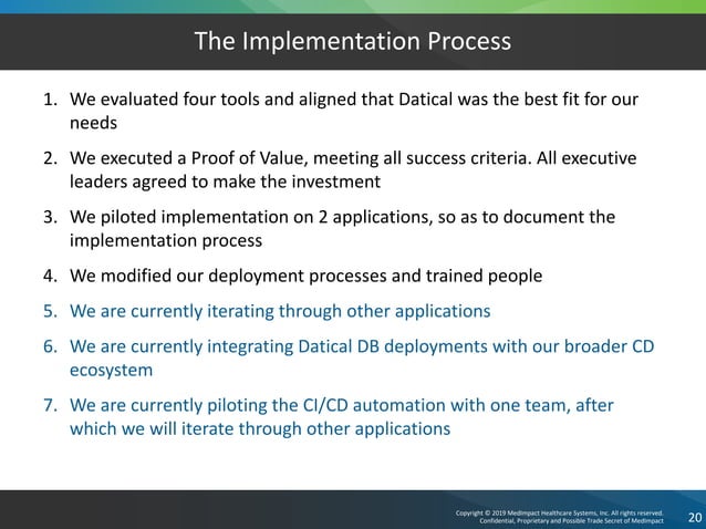 MedImpact’s Journey to Database Deployment Automation | PPT
