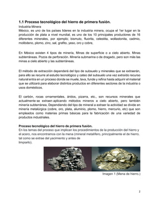 Proceso de obtención del hierro y el acero | PDF