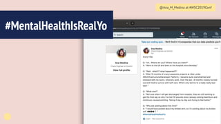 Navigating Mental Health as a Human - Write/Speak/Code 2019 | PDF