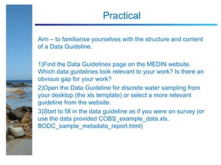 MEDIN data guidelines | PPT