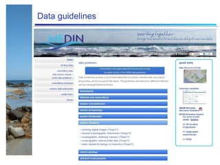MEDIN data guidelines | PPT