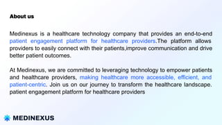 Medinexus Technologies ( White - label Solution) | PDF
