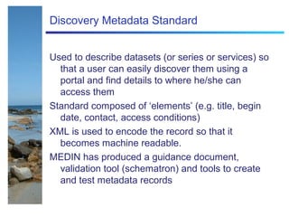 MEDIN Discovery Metadata Standard | PPT