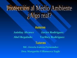 " El medio ambiente " | PPT