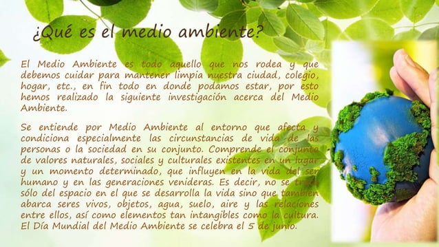 Medio ambiente | PPT