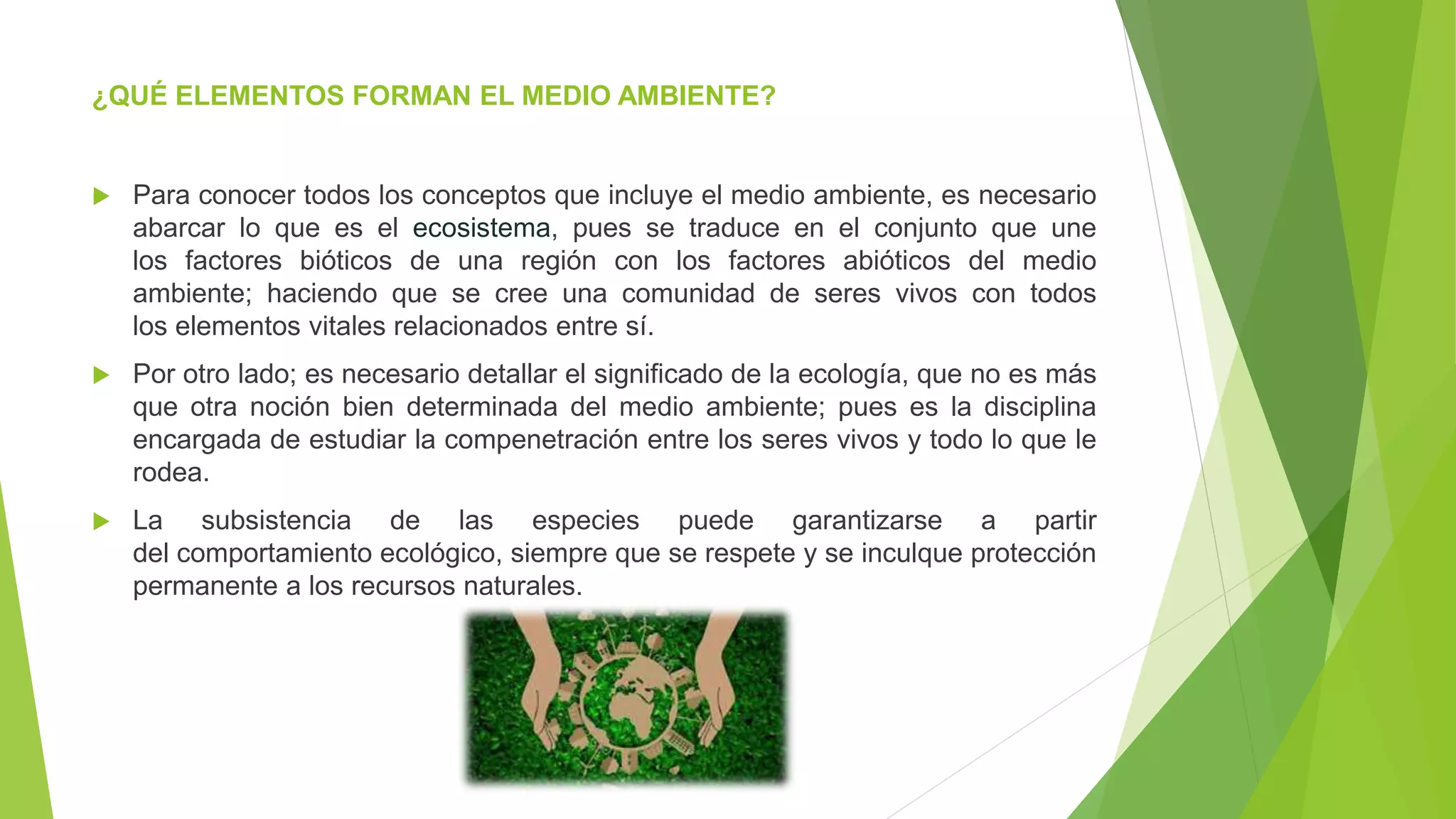 Medio ambiente | PPTX | Science
