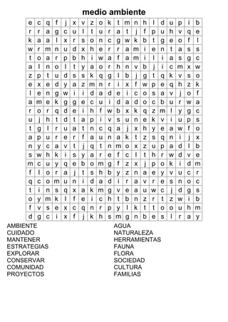 Sopa De Letras Del Planeta Tierra