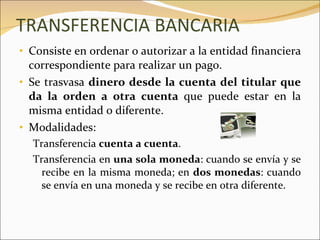 Medios de cobro y pago al contado | PPT