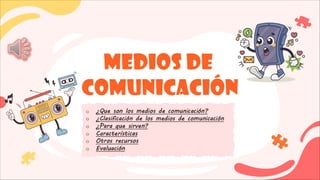 Medios de comunicación presentación interactiva | PDF
