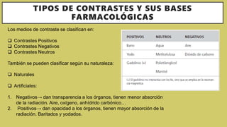 Los Medios De Contraste Imagenologia Medica Pptx